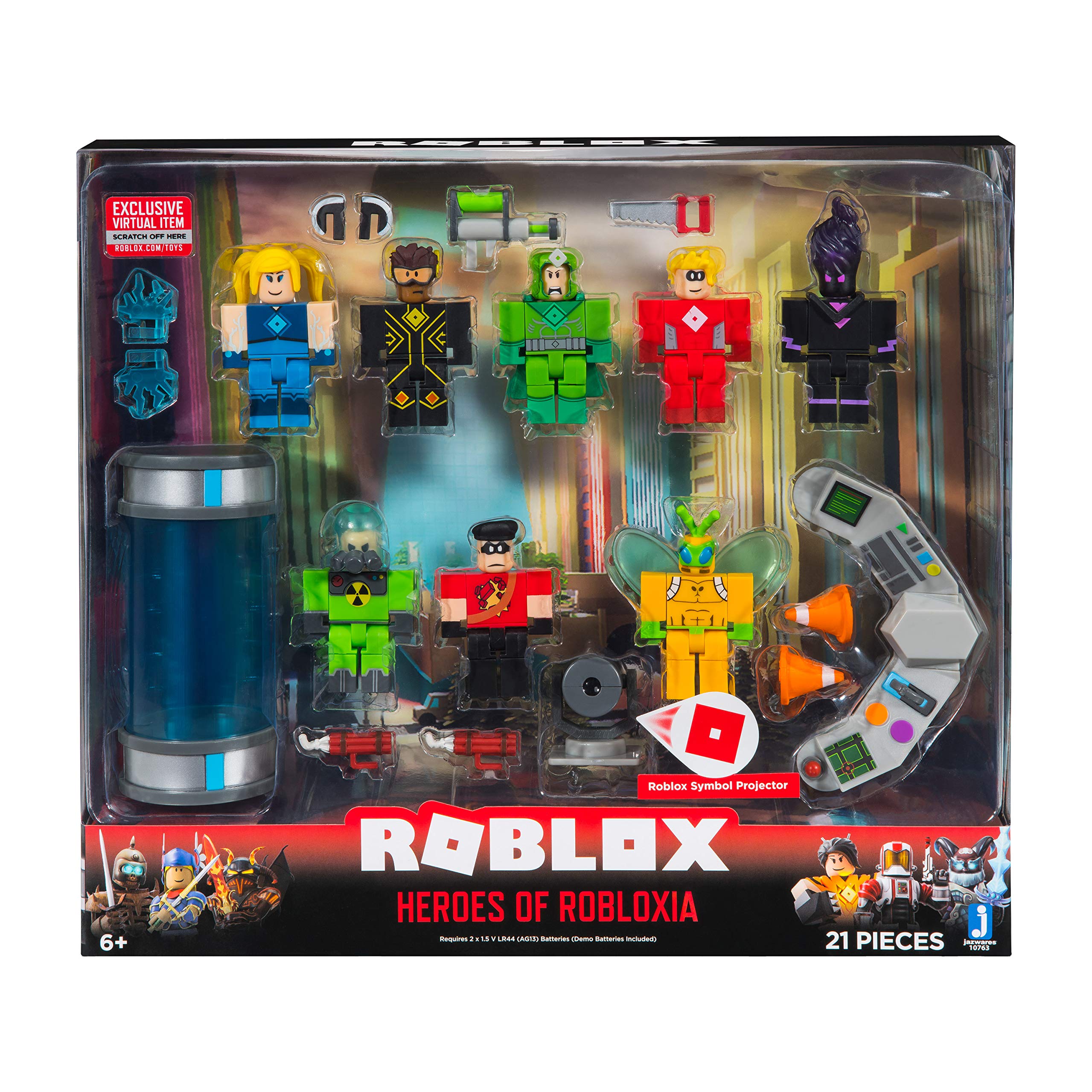 Roblox Action Collection - Heroes of Robloxia Playset [Includes Exclusive Virtual Item]