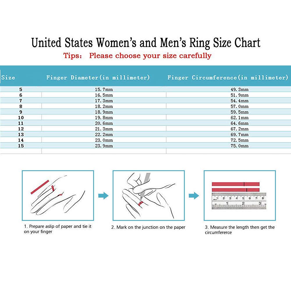XAHH His and Hers Couples Matching Rings Women's 2pc Black Gold Filled Red CZ Engagement Ring Bridal Sets Men's Titanium Steel Wedding Band Size 6 11