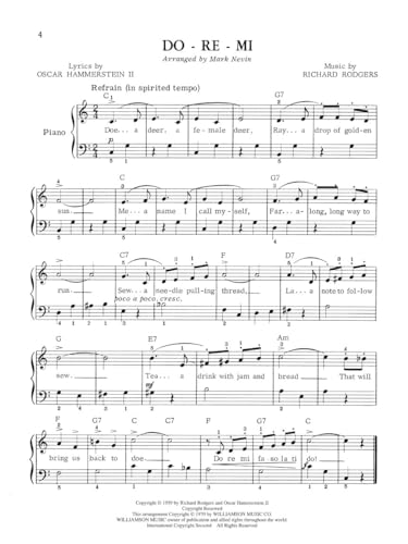 The Sound Of Music Beginner's Piano Book - Piano, Vocal and Guitar Chords