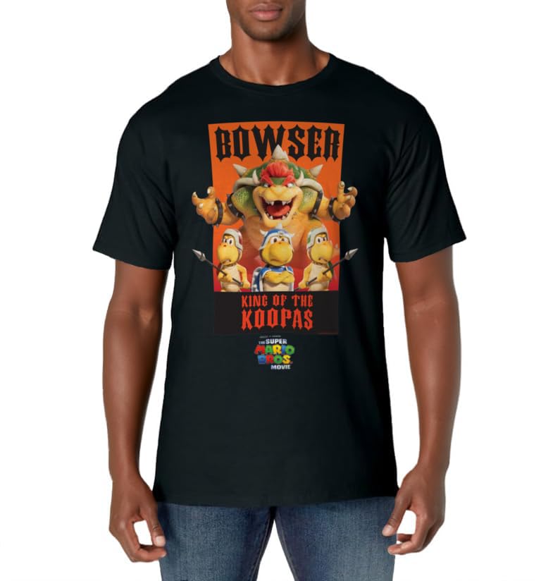 The Super Mario Bros. Movie Bowser King of the Koopas Poster T-Shirt
