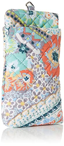 Vera Bradley Women's Cotton Double Glasses Case, Citrus Paisley - Recycled Cotton, One Size