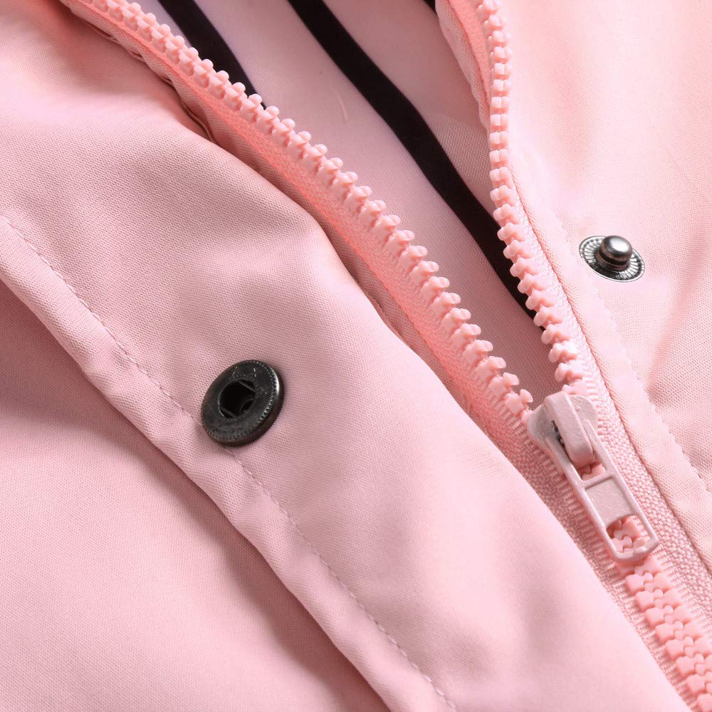warmer Winter Parka Ladys Solid Color Hood Parka Cotton Lounge Comfy Park Zip Long Sleeve Full Jackets Women