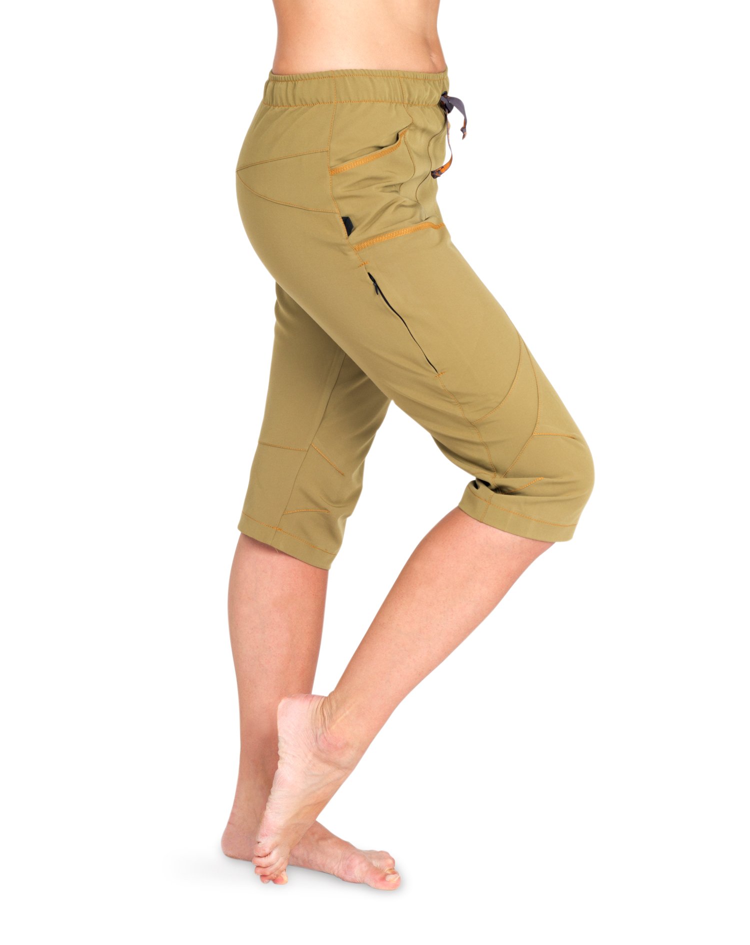 Ucraft "Xlite Women's Rock Climbing and Bouldering and Yoga Knickers. Lightweight, Stretching, Breathable (412 S,Womens,Mustard)