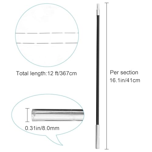 Venustas Beach Tent Poles Replacement Accessories, Multifunction Tent Poles for 3/4-5/6-7 Person Beach Tent 2 Pack