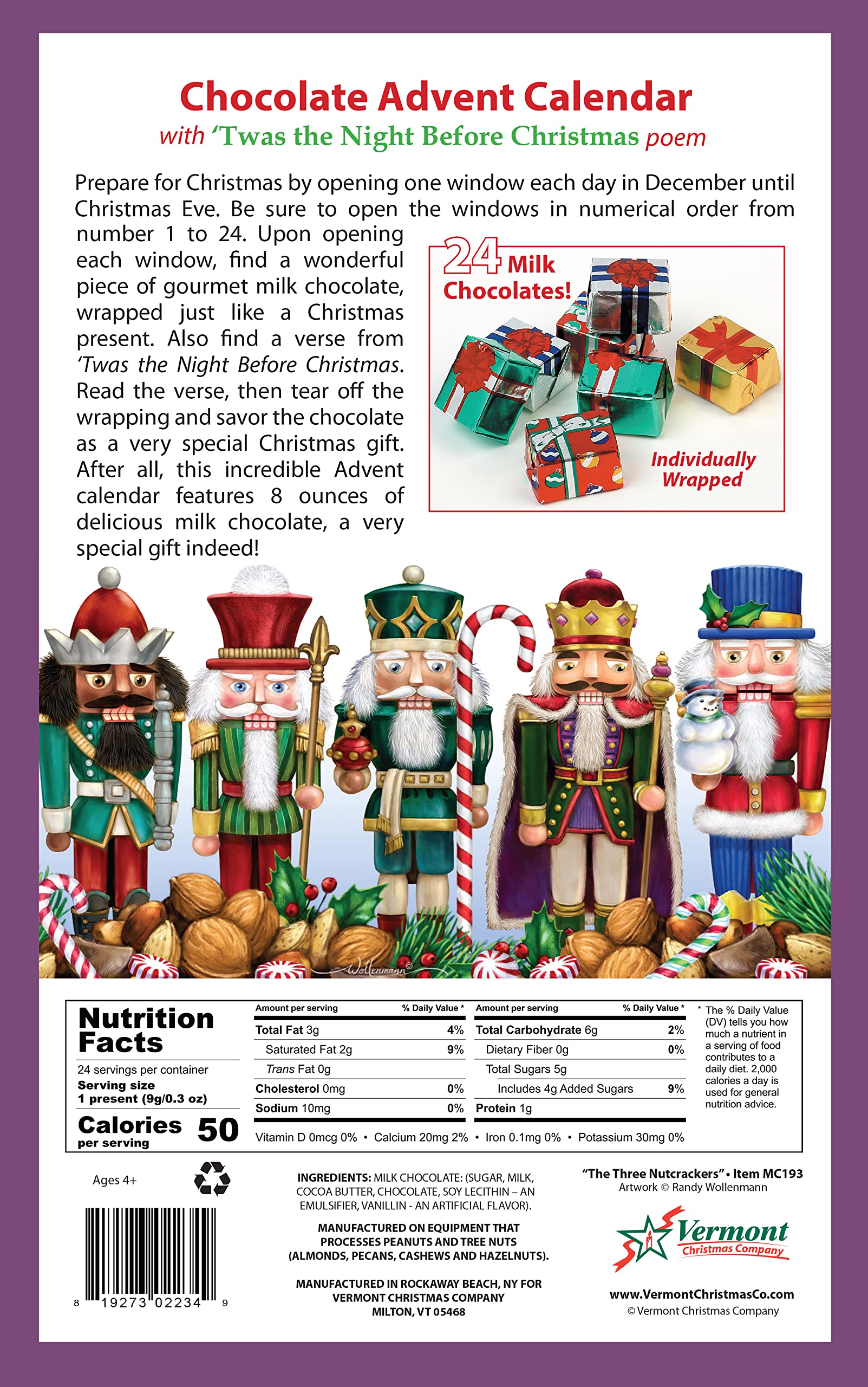 The Three Nutcrackers Chocolate Advent Calendar (Countdown to Christmas)