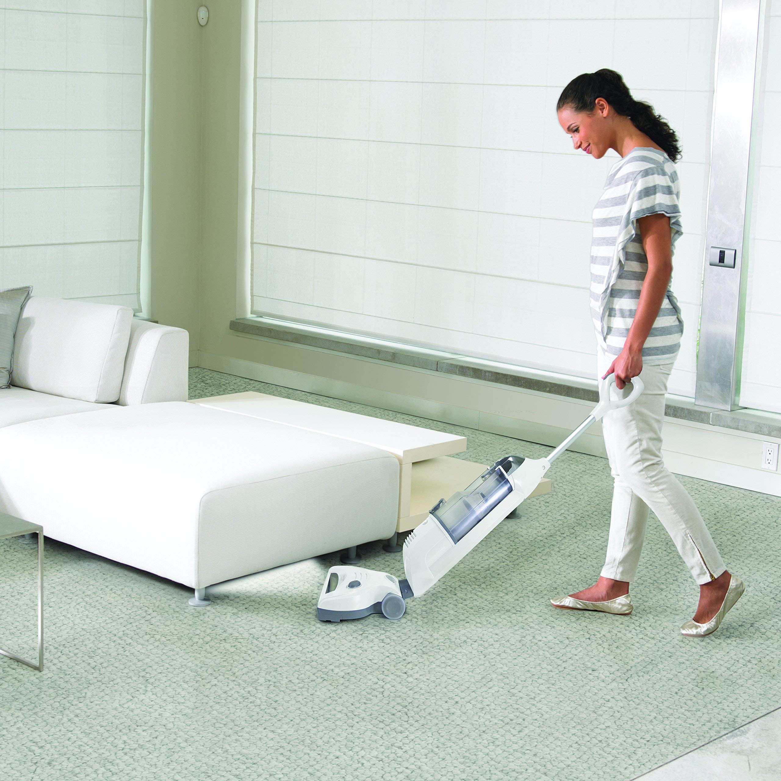 Shark SV1106 Navigator Freestyle Cordless Stick Vacuum Cleaner, White(Renewed)