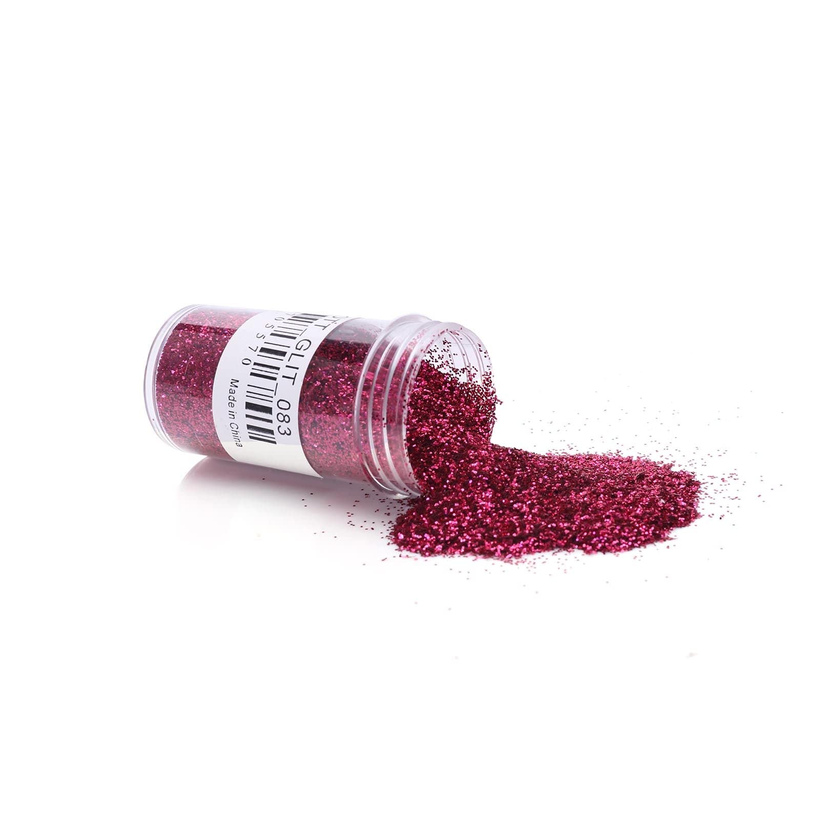 Tableclothsfactory Extra Fine Bottle Glitter Wholesale for Wedding Party Event Table Centerpieces Decoration Arts and Crafts - Hot Pink