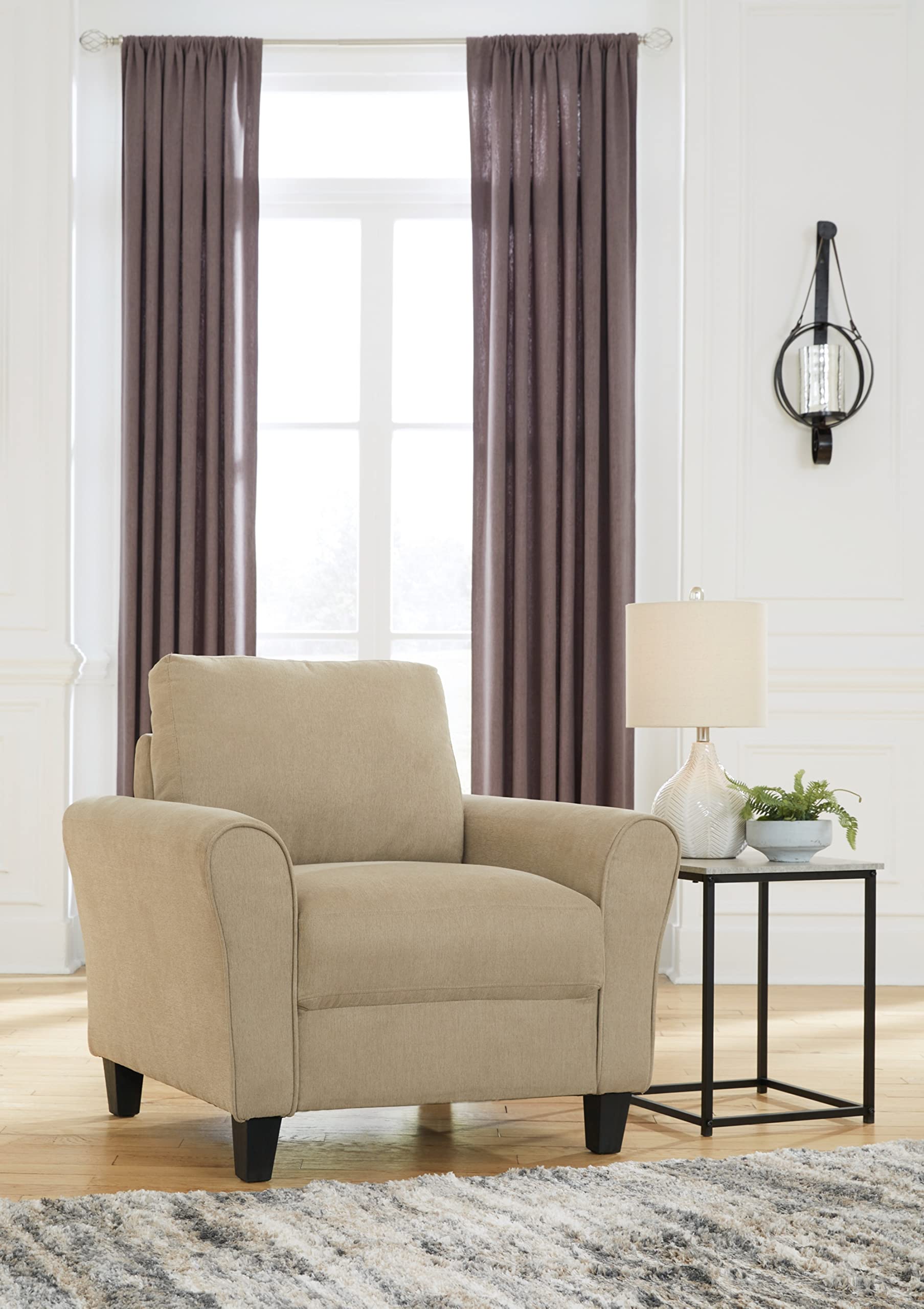 Signature Design by Ashley Carten Traditional Cushioned Chair, Beige