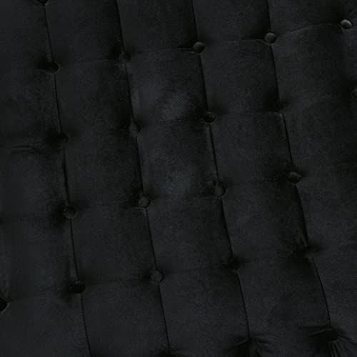 Signature Design by Ashley Harriotte Modern Tufted Upholstered Chair, Black