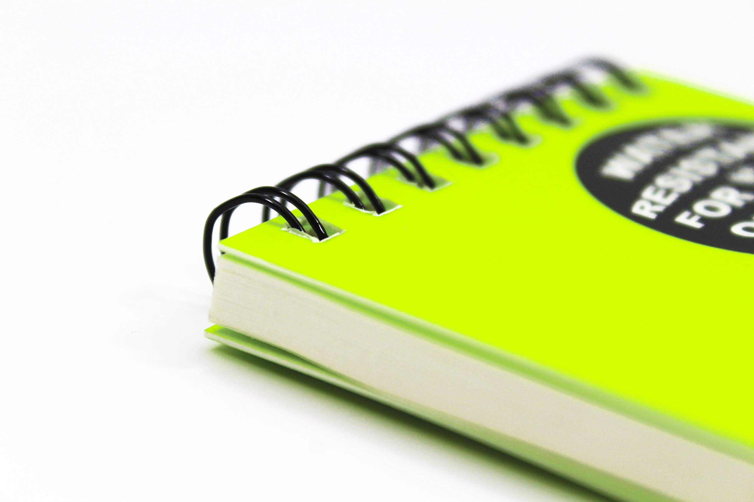 Silvine Wirebound Waterproof Pocket Notebook with Water Resistant Paper,Yellow,5x3" 96 Pages of 90gsm