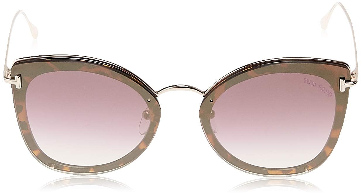 Tom Ford FT0657 52G Dark Havana Charlotte Cats Eyes Sunglasses Lens Category 3, 62-15-145