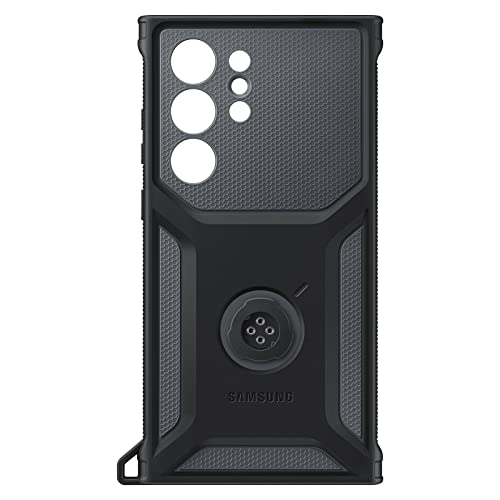 SAMSUNG Galaxy S23 Ultra Rugged Gadget Phone Case, Heavy Duty Protective Cover w/Platform for Card Slot Holder, Wrist Strap, Detachable Accessories, US Version, EF-RS918CBEGUS, Titan