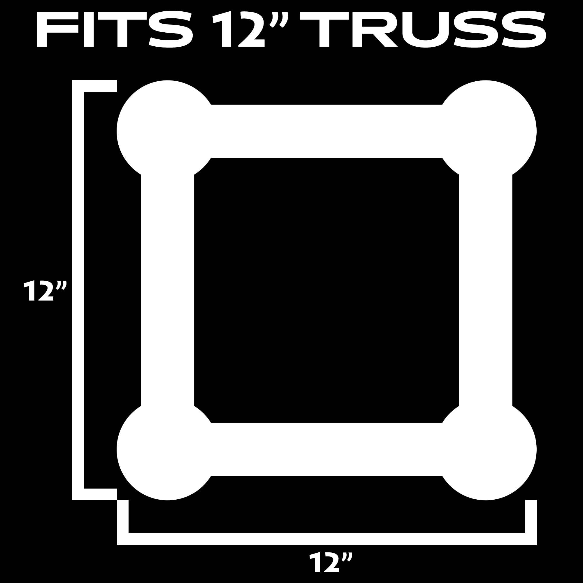 Scrim FX 2m Truss Cover (Also fits 6.5') For 2m x 11+7/8" Box Truss (white)- Truss Sock - Truss Scrim -Truss Wrap
