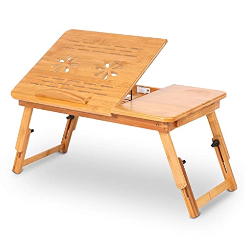 TBGFPO Adjustable Table Computer Desk Rack Shelf Dormitory Bed Lap Desk Portable Book Reading Tray Stand Table (Size : D)