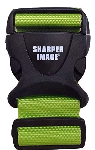 Sharper Image 6ft Adjustable Luggage Strap, Lime Green