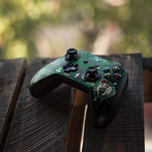 Skinit Decal Gaming Skin compatible with Xbox One S Controller - Officially Licensed NBA Boston Celtics Historic Blast Design