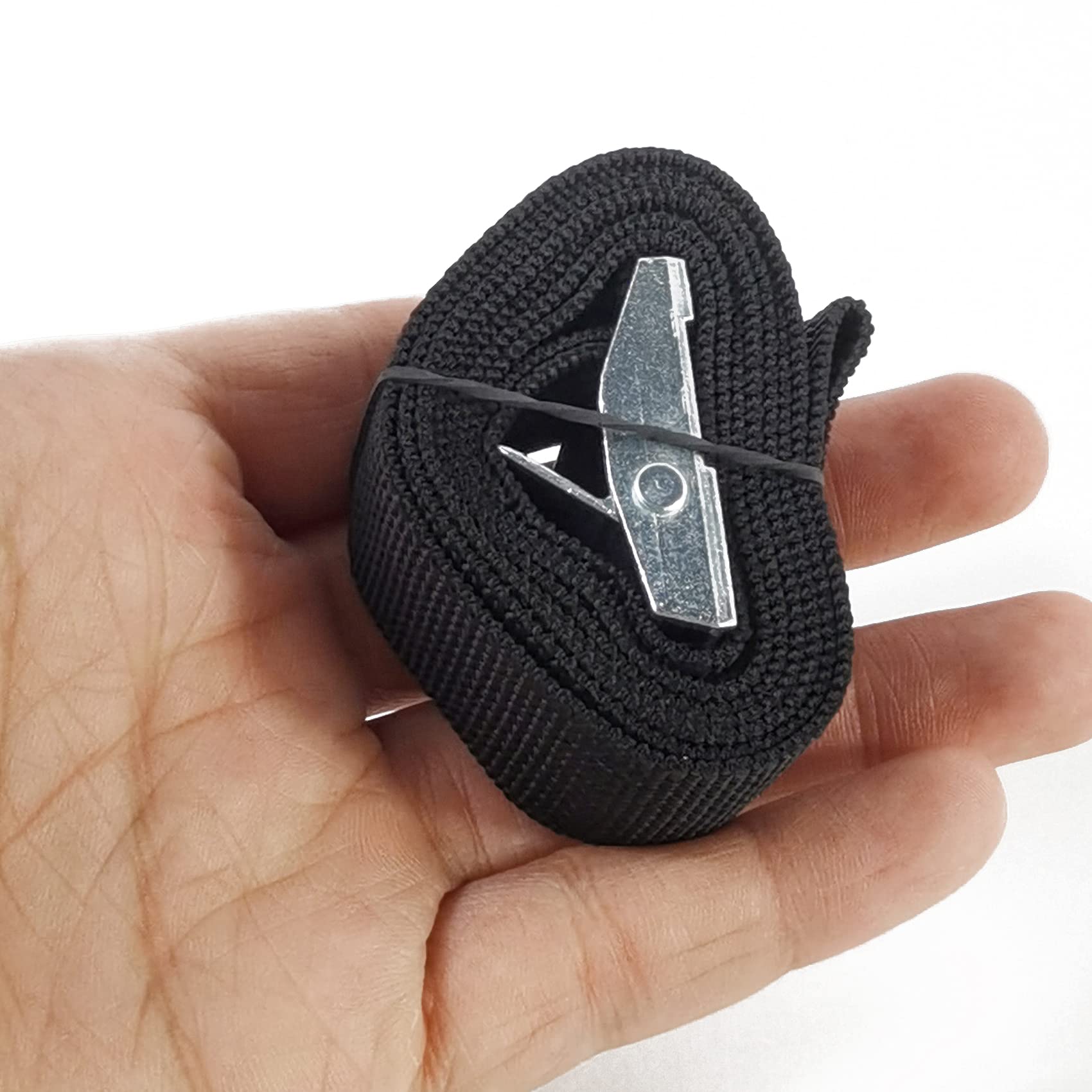 YOOHUA 6PCS Premium Lashing Strap Short 1" x 6.5 ft, Cam Buckle Tie Down Straps Heavy Duty Secure Straps up to 700 lbs Capacity for Motorcycle,SUP, Kayak, Canoe, Surfboard, Cargo, Boat,Trailer