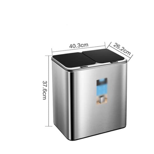 sgzyl Intelligent Kitchen Trash Can Recycle Bin Double Large Dry and Wet Separation Trash Can Automatic Kitchen Storage