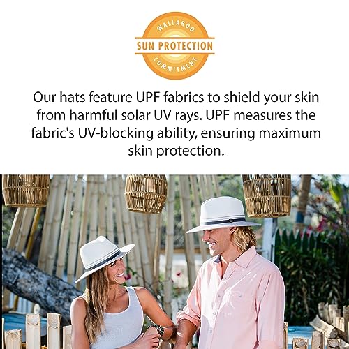 Wallaroo Hat Company Women’s Charlie Sun Hat – UPF 50+, Adjustable, Packable, Ready for Adventure, Designed in Australia, Ivory/Black