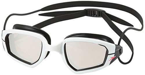 Speedo Unisex-Adult Swim Goggles Covert Mirrored White, One Size