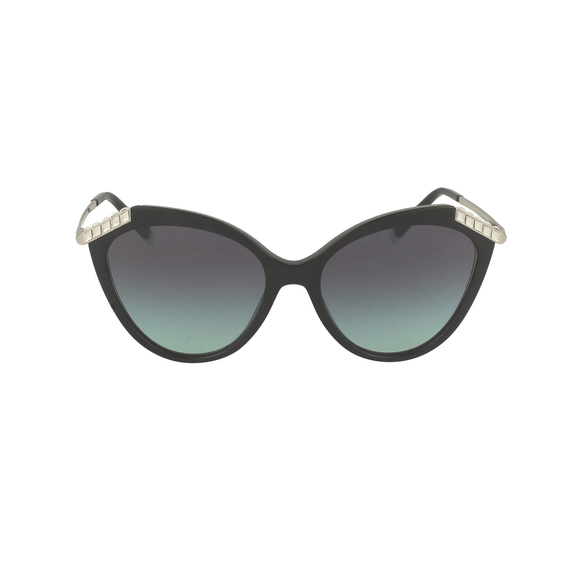 Tiffany & Co. Woman Sunglasses Black Frame, Tiffany Blue Gradient Lenses, 55MM