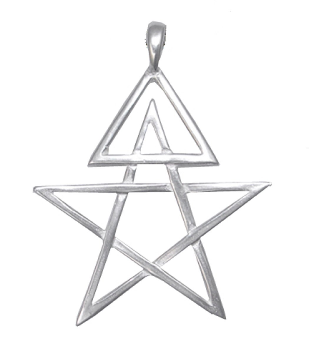 Sterling Silver Third Degree Pentagram Pendant