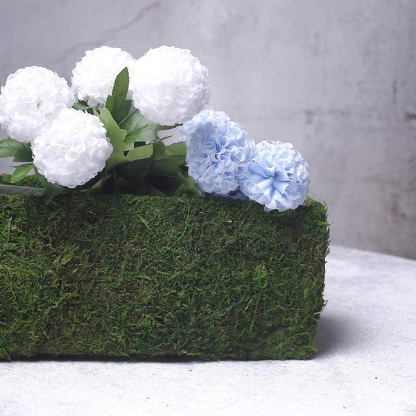 Tableclothsfactory 23.5" Rectangle Preserved Moss Planter Box Moss Covered Planters with Inner Lining