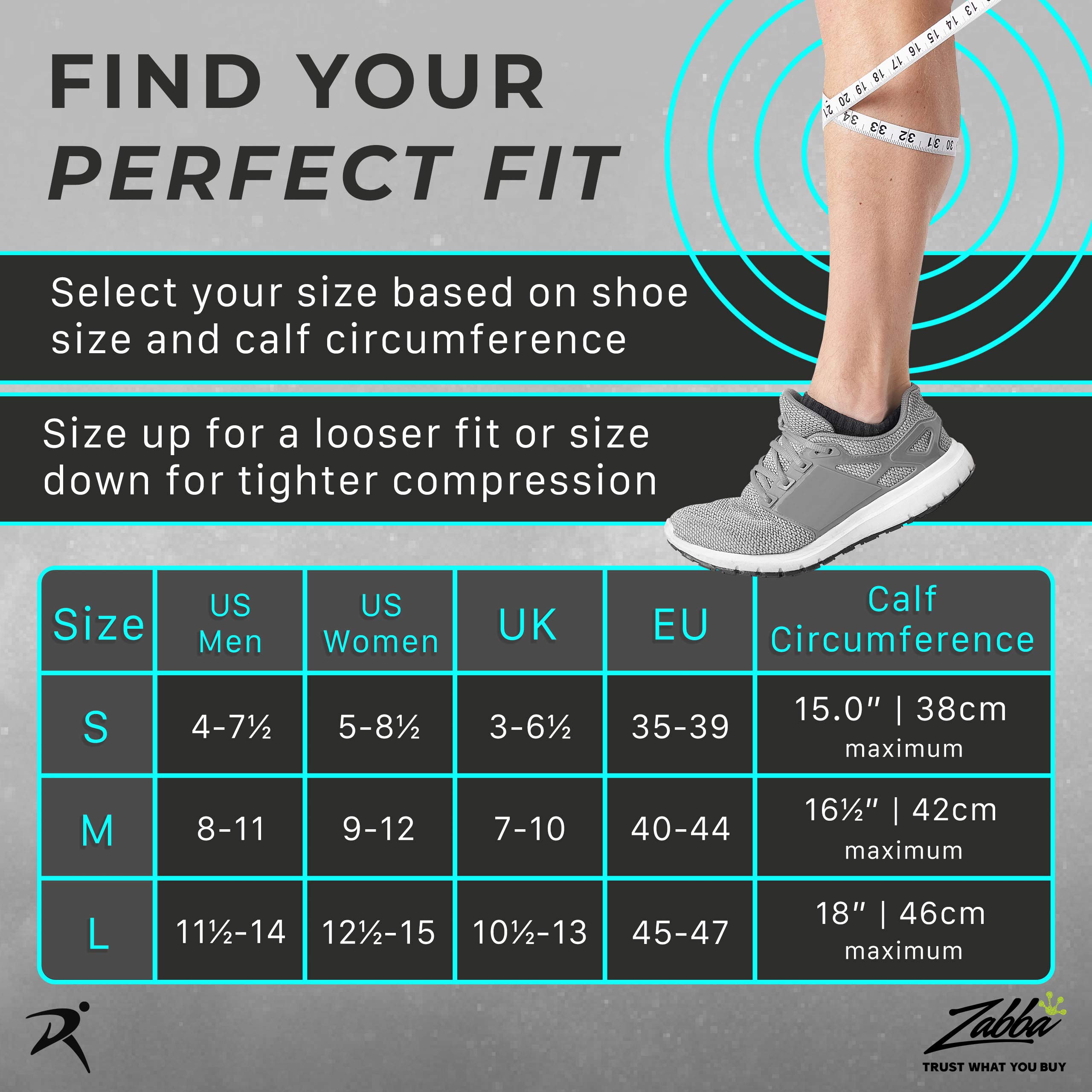 Rymora Compression Socks for Women and Men, Knee High Shin Splint Support Circulation Sock for Sports, Running, Cycling, Work, Pregnancy, Flight Travel - a Pair (Black, Large)