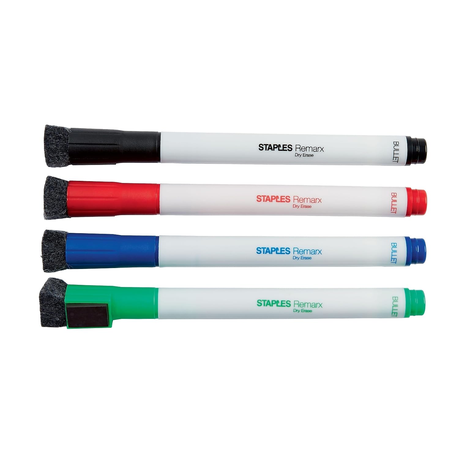 Staples 2056097 Remarx Dry Erase Markers Bullet Point Assorted 4/Pack (29329)