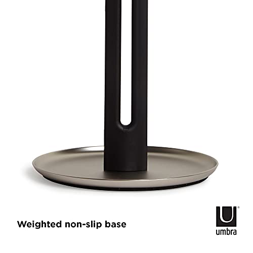 Umbra 1005264-047 Keyhole Paper Towel Holder,Black/Nickel