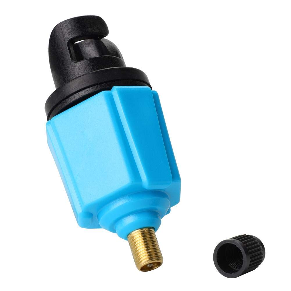 Zerone Inflator Valve Adapter, Inflatable Boat Pump Air Refill Regulator Accessory for Paddle Board Inflatable Canoe Kayak Boat(Blue)