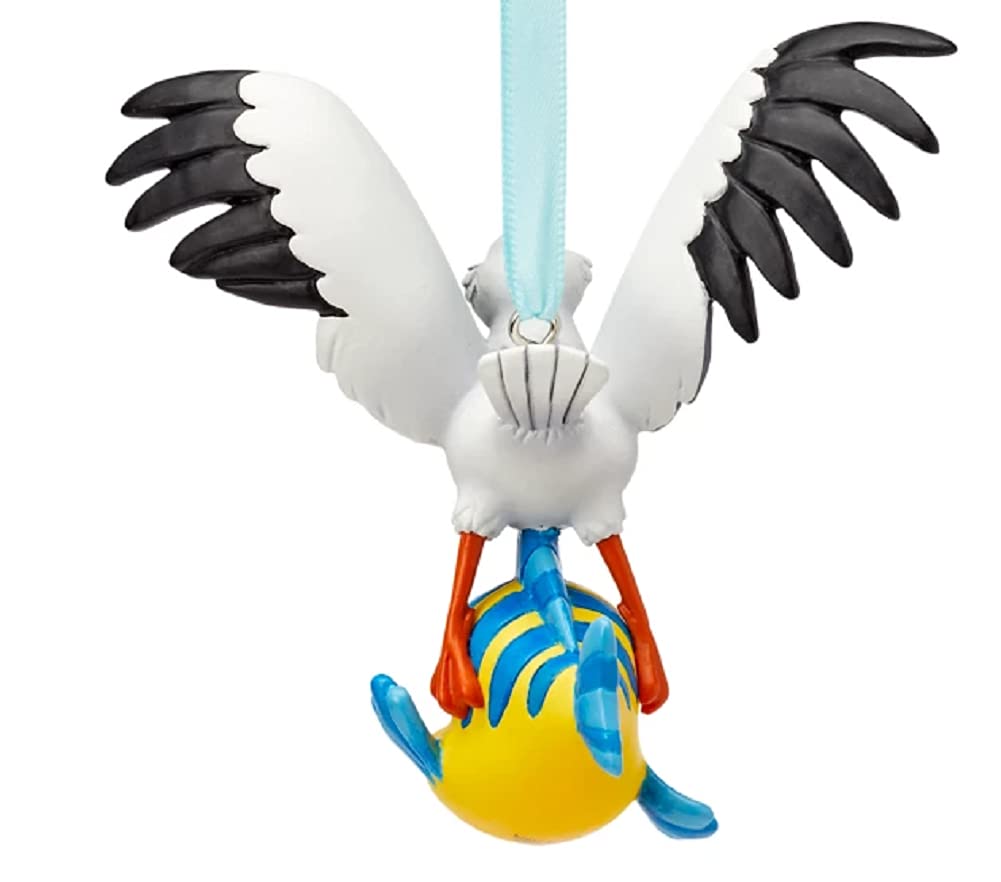 ThemeParks Disney Parks Flounder and Scuttle Sketchbook Ornament, Yellow