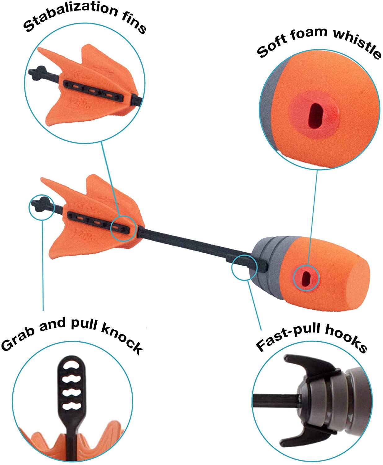 Zing Air Storm Z-Ammo Arrow Refills - 18 Pack - 12 Bounce Back Arrows and 6 Suction Cup Arrows