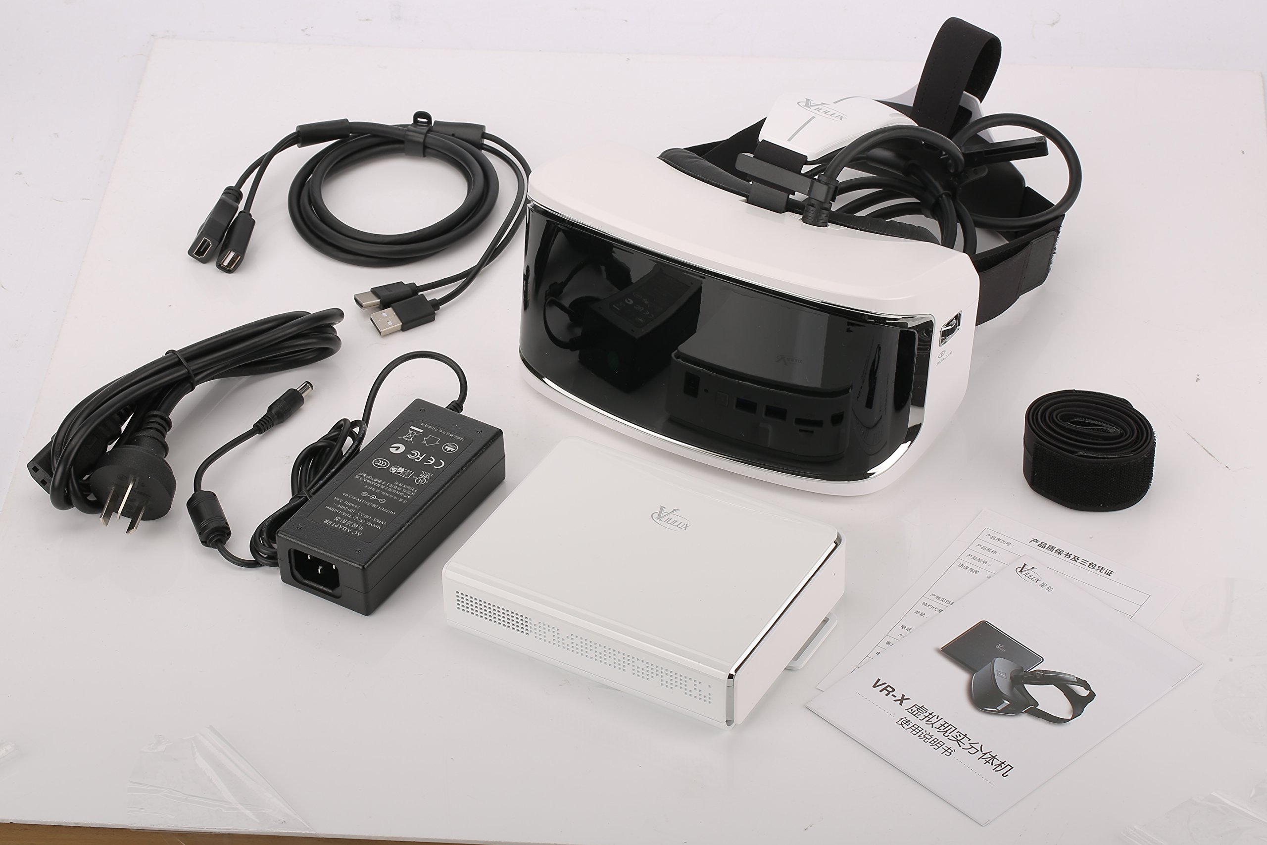 VIULUX VR-X All in One Virutal Reality Kit With Android Box and Gamepad for 3D games and 3D Personal VR Cinema
