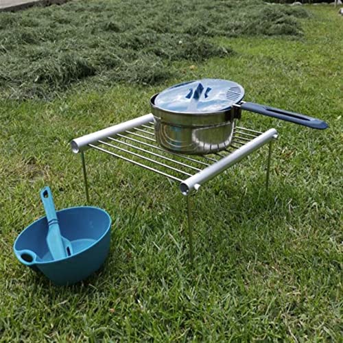 TBMAKE Grills 3pcs Portable barbecue grill mini foldable barbecue stainless steel barbecue barbecue accessories for park use.