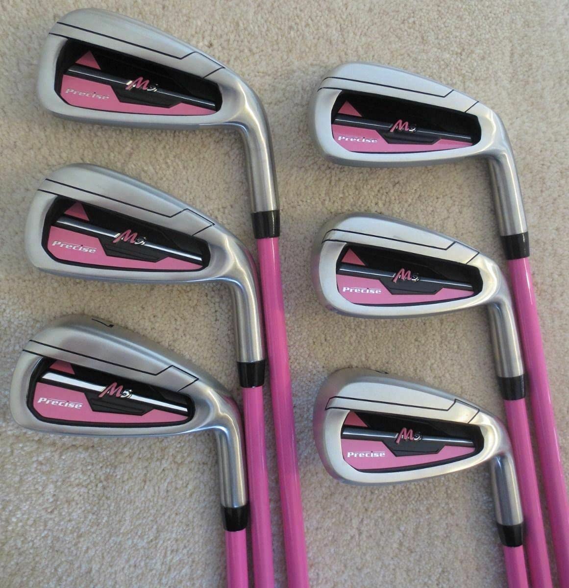 Tall Ladies Golf Set Custom Fit for Ladies 5ft-7in to 6ft-1in Tall Complete Driver, Fairway Wood, Hybrid, Irons, Putter, Clubs & Stand Bag