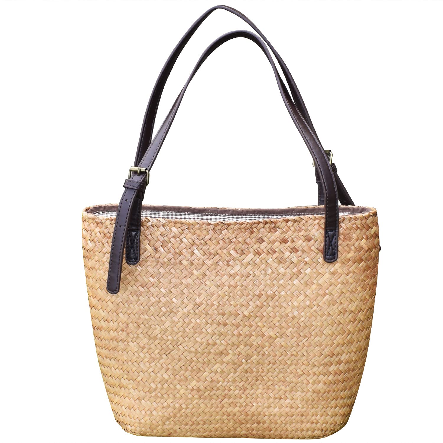 TICYACK Straw Tote Bag - Straw Women's Shoulder Bags, Straw Purse for Womens/Handmade Handbag