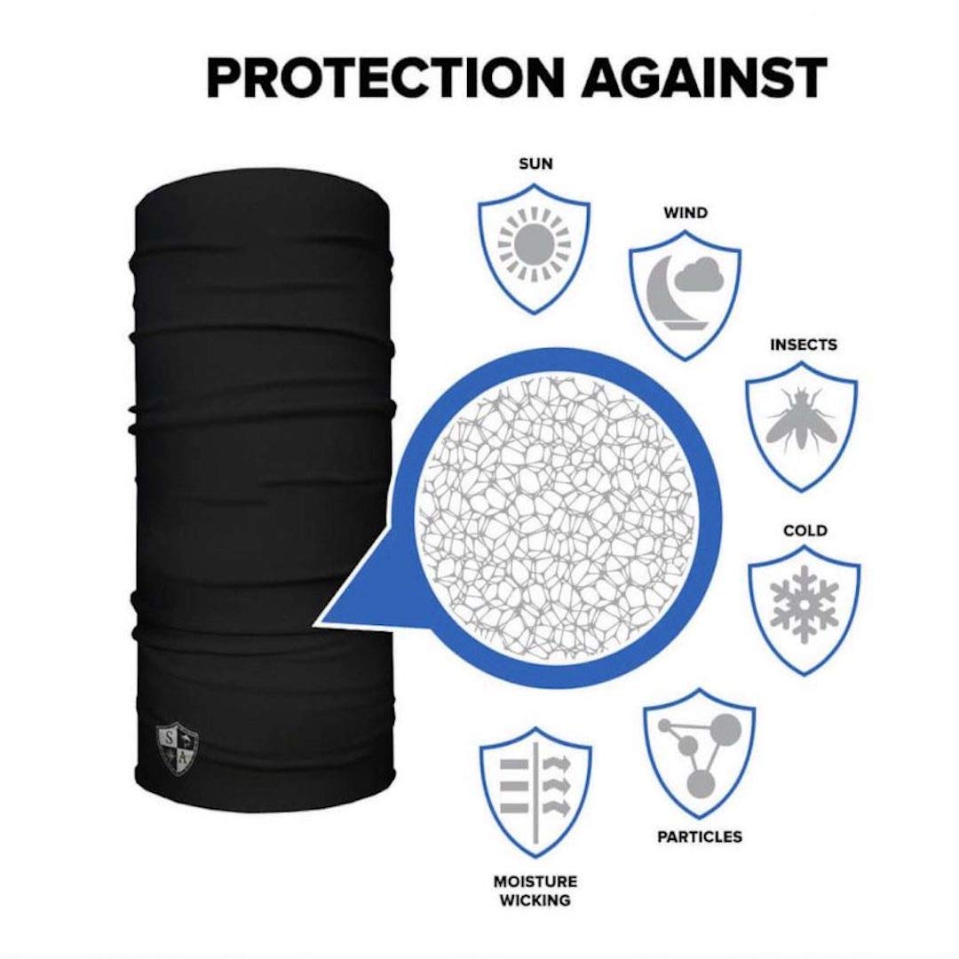 S A Beanie Combo Pack - 1 SA Beanie and 1 Multi-Use Tubular Bandana Face Shield (Union Jack)