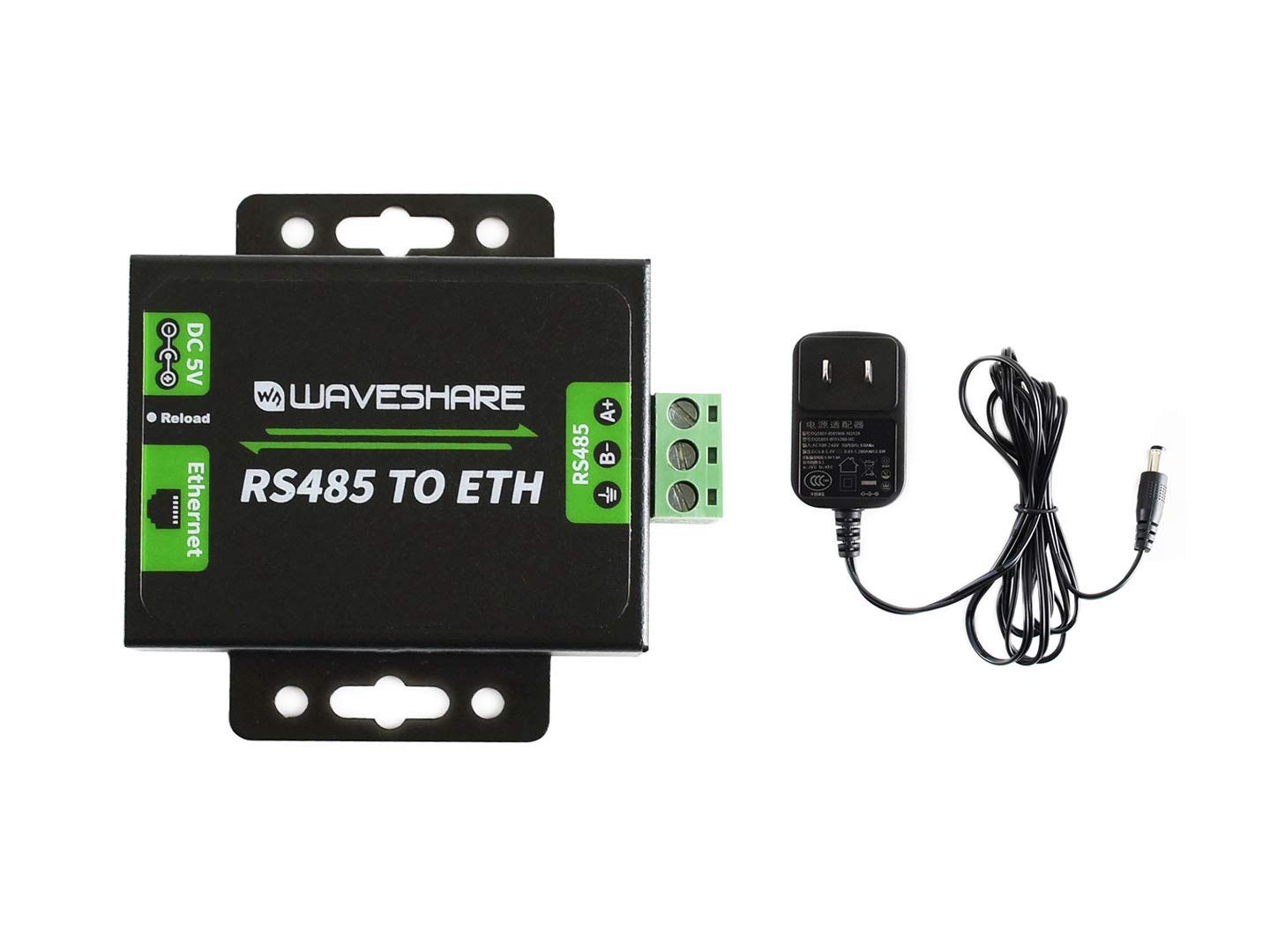 Waveshare RS485 to Ethernet Converter with High-Speed Low-Power High-Stability Up-gradable Easy to Communicate Between RS485 and RJ45 Port Ethernet