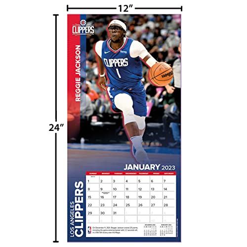 TURNER SPORTS Los Angeles Clippers 2023 12X12 Team Wall Calendar (23998011881)