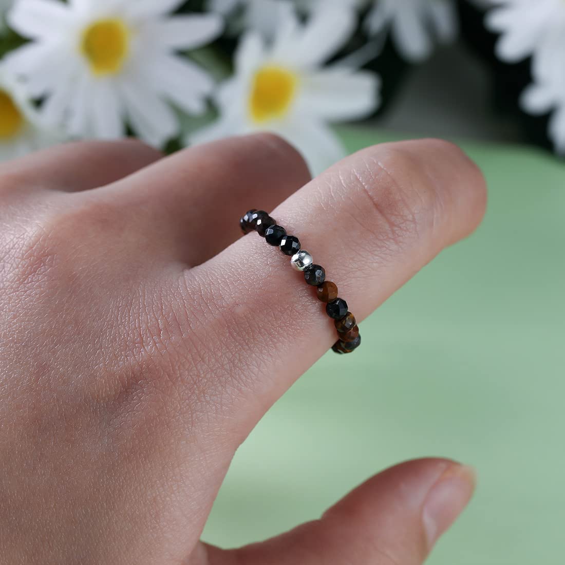 Tsnamer Elastic Anti-Anxiety Ring (Amethyst)