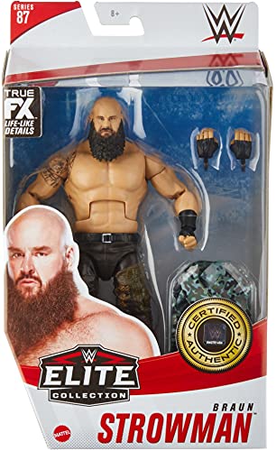 WWE MATTEL Braun Strowman Elite Collection Series 86 Action Figure 6 in Posable Collectible Gift Fans Ages 8 Years Old and Up