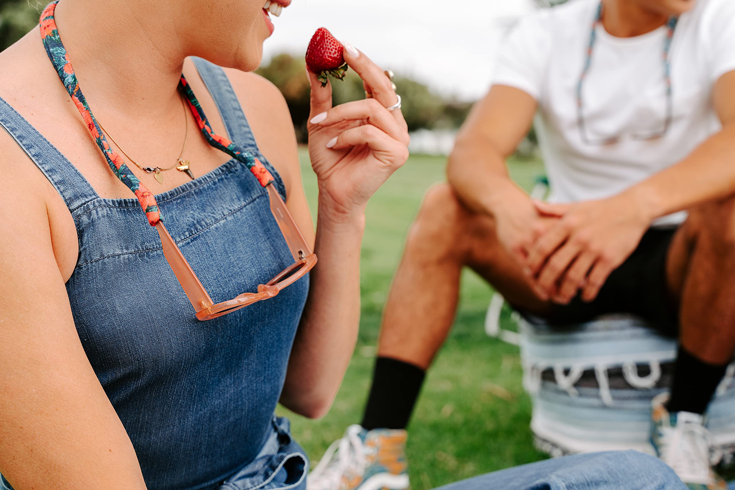Ukes Premium Sunglass Strap - Durable & Soft Glasses Strap Designed with Cotton Material - Secure fit for Your Glasses and Eyewear. (The Paradises)