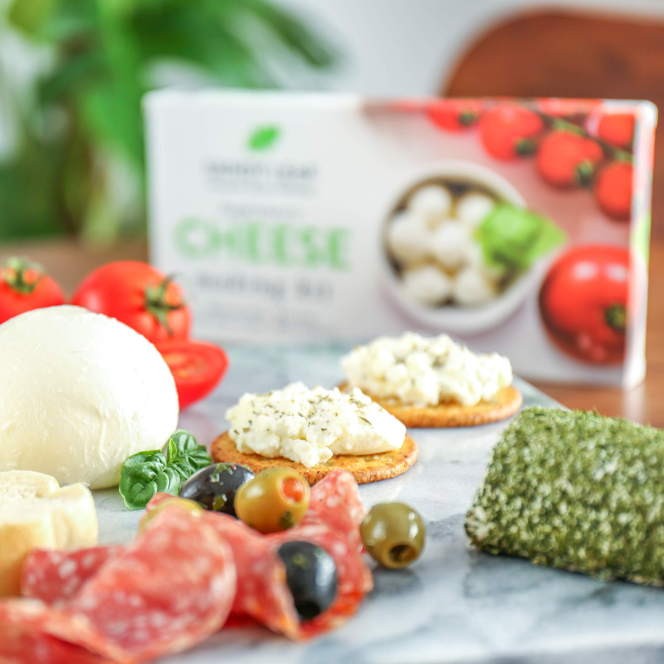 Sandy Leaf Farm Cheese Making Kit and Supplies - Homemade, DIY Ricotta, Burrata, Goat, Mascarpone, and Mozzarella Making Kits for Beginners w/ Vegetarian Rennet & Cheese Cloth