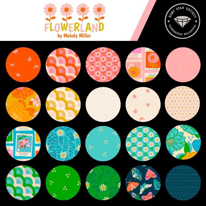 Ruby Star Society Flowerland Charm Pack by Melody Miller RS0067PP