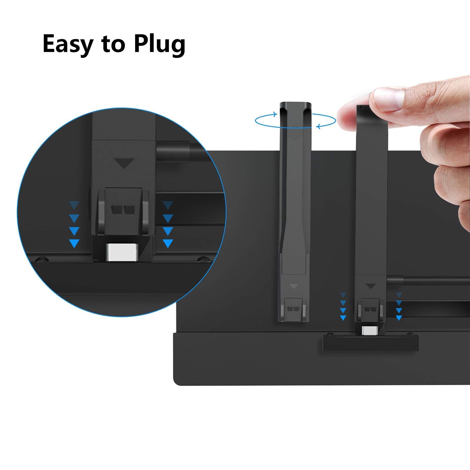 tomtoc Extension Cable for Nintendo Switch Dock, 3.28 Feet USB 3.0 Type-C Extender Nintendo Switch Accessories
