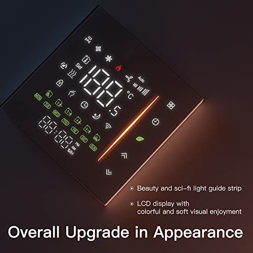 Tuya ZigBee Digital Display lit Temperature Controller Multifunctional Water/Electric Floor Heating Water/Gas Boiler Thermostat Compatible with Alexa and Google Assist