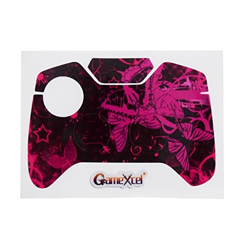 Skins Stickers for Xbox One Games Controller - Custom Orginal Xbox 1 Remote Controller Wired Wireless Protective Decals Covers - High Gloss Protector Accessories - Pink Butterfly