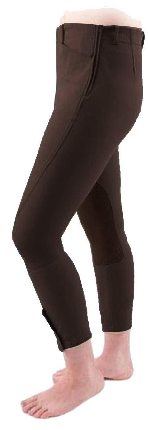 Shires Ladies Oakland Side Zip Breeches, Equestrian Riding Pants for Women (Chocolate, 28)