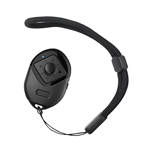 TIK TOK Bluetooth Remote Control,Kindle App Bluetooth Scrolling Page Turner for iPhone iPad Android, Camera Shutter Remote Control, 6 Buttons Support Tiktok Video Recording/Play/Pause/Give a Like